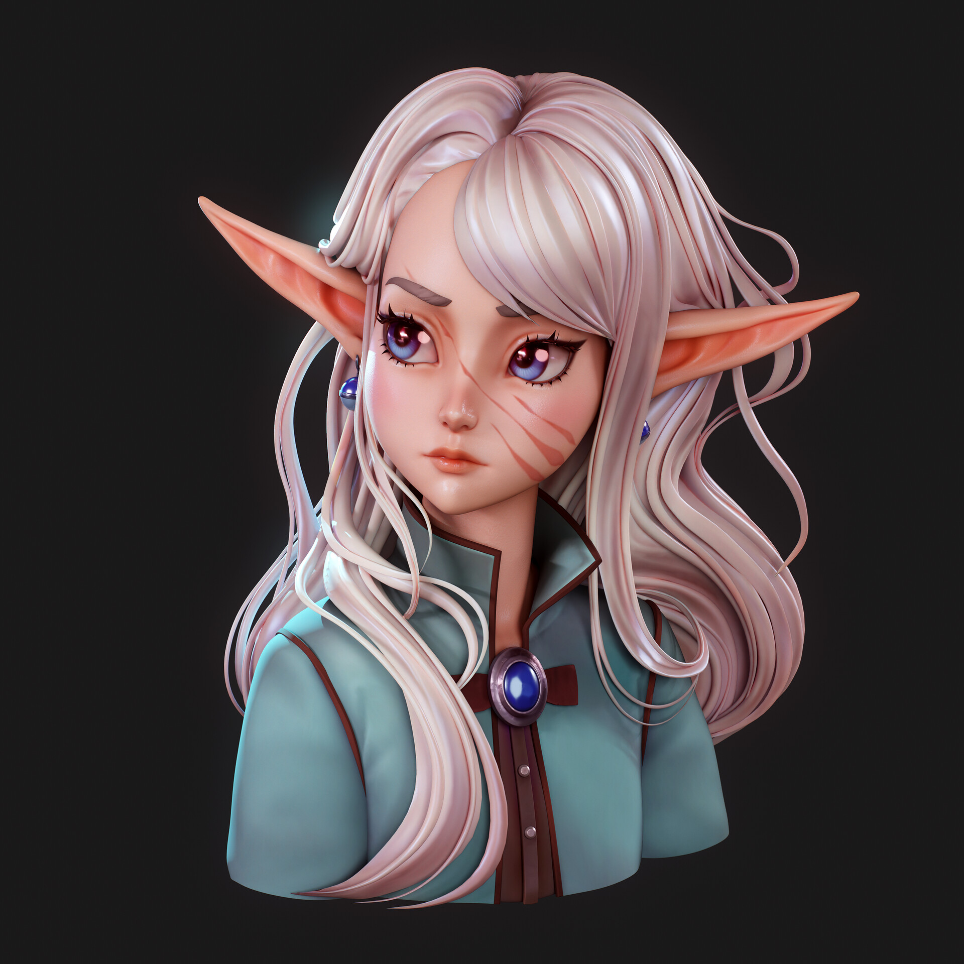 ArtStation - Stylized elf girl