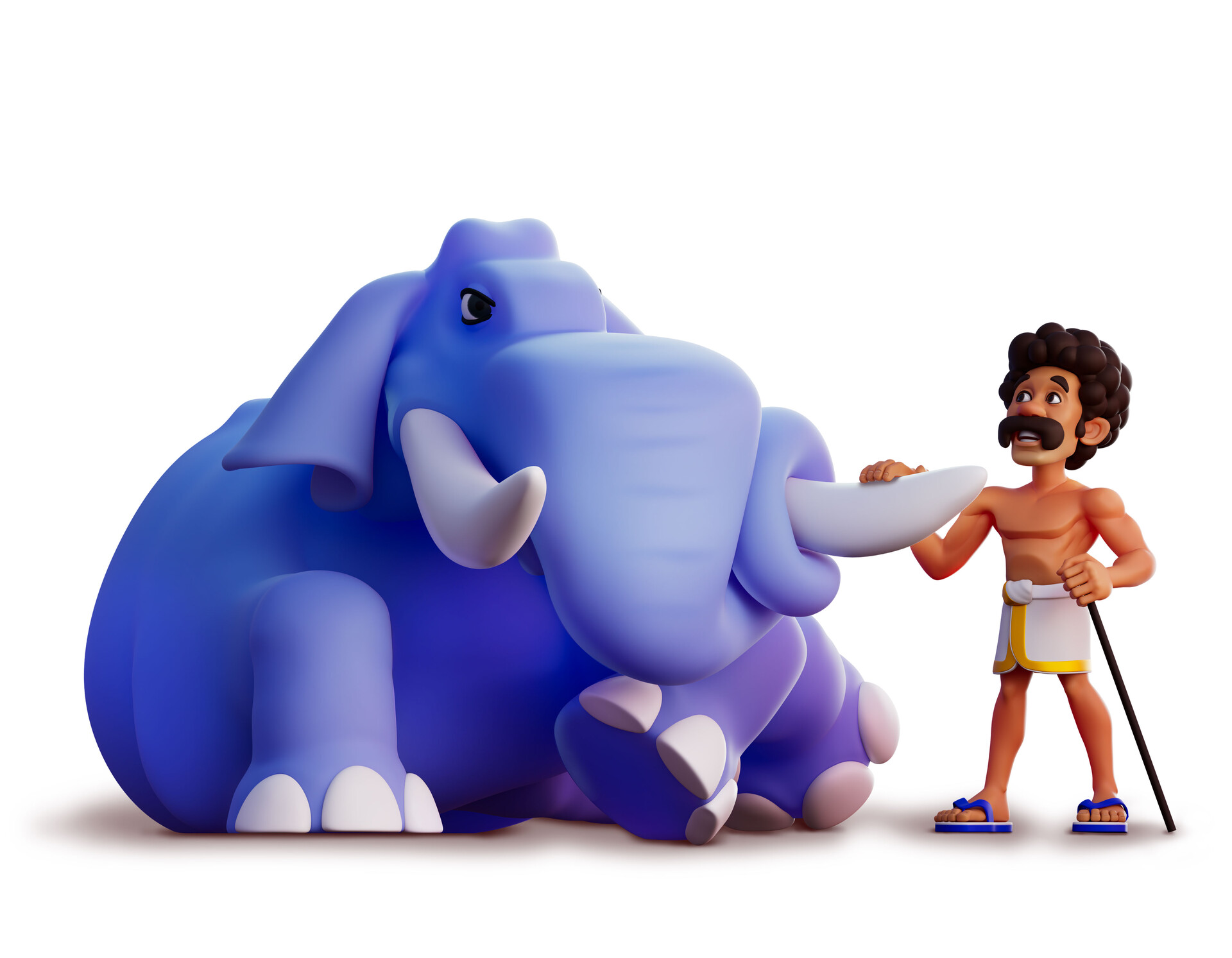 ArtStation - Trust in Tusk!! Character Development