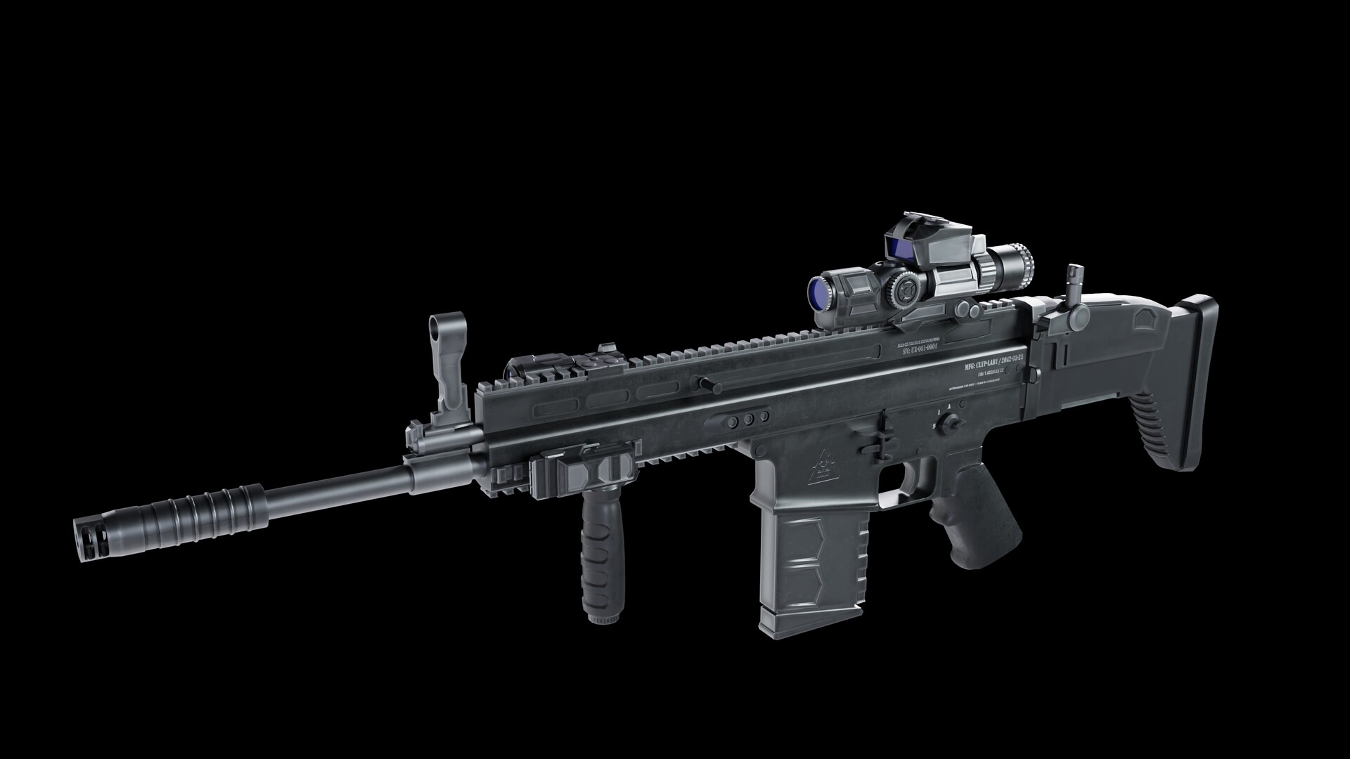 ArtStation - SCAR-UX Rifle