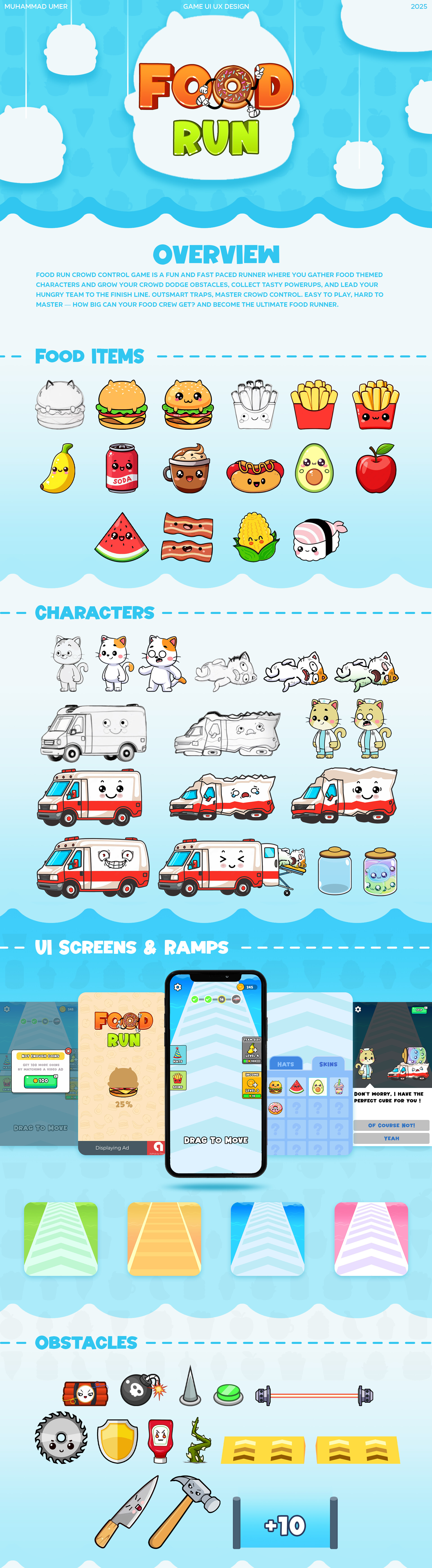 ArtStation - Food Run - Game Art Case Study