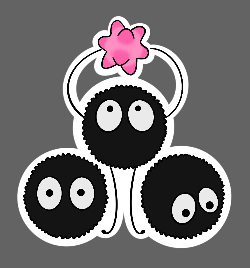 ArtStation - Soot Sprite Sticker/Keychain Design