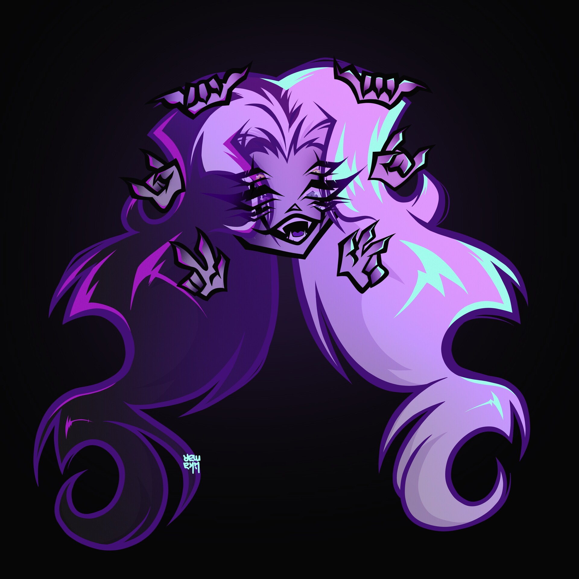 ArtStation - goth chibi queen