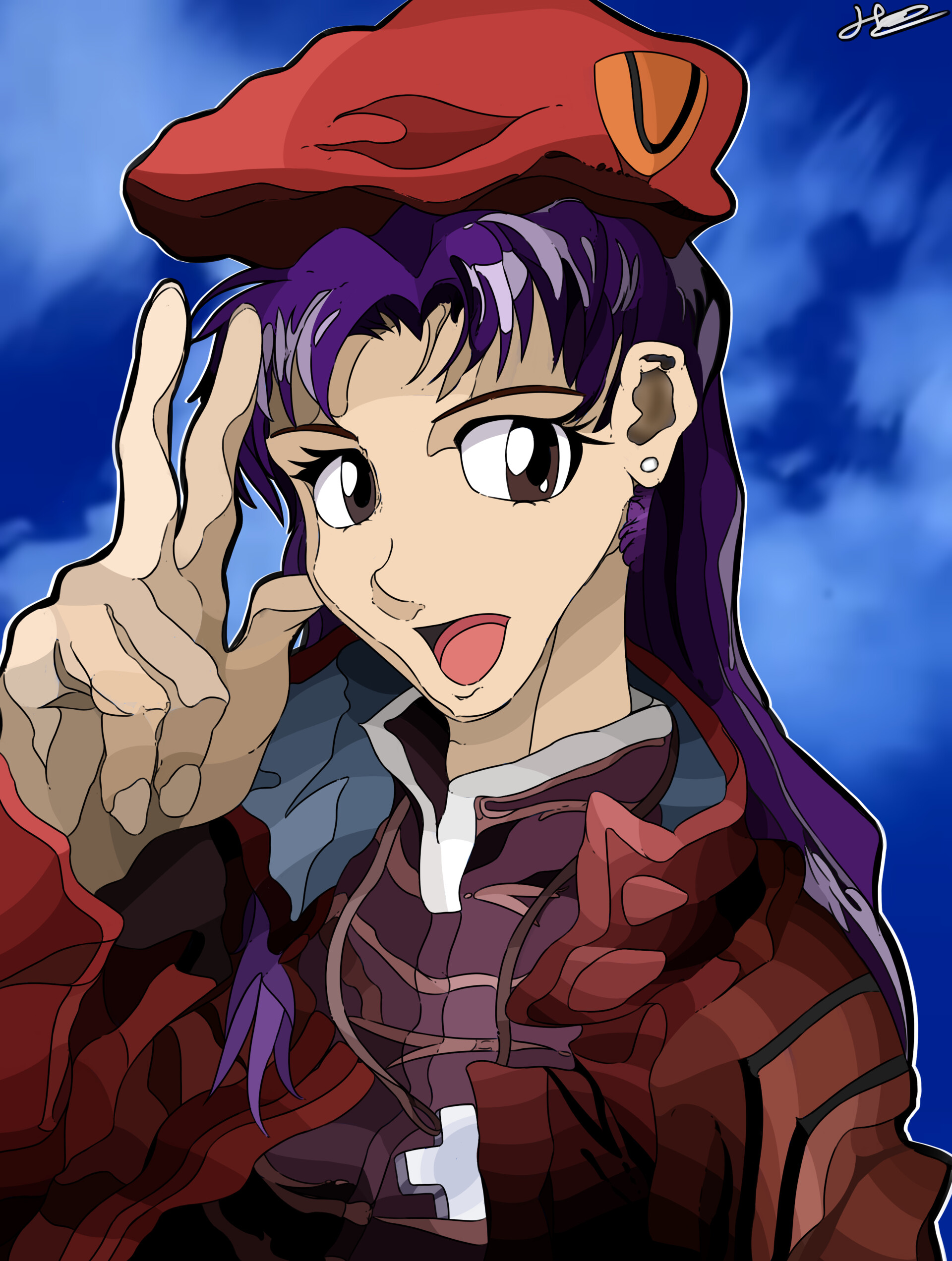 ArtStation - Character Illustration (Misato Katsuragi, Neon Genesis ...