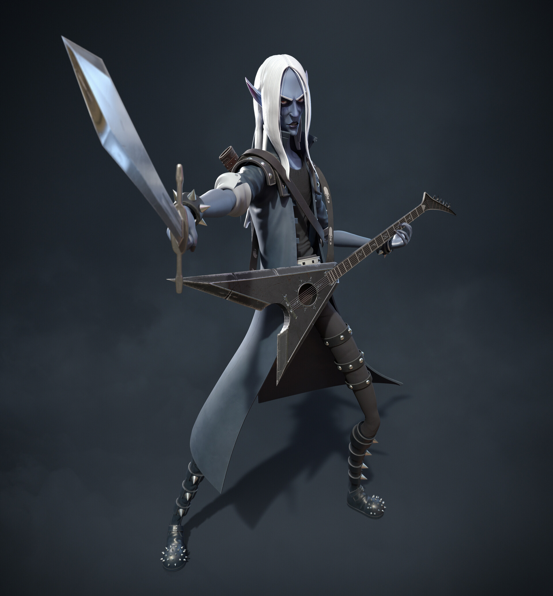 ArtStation - Wes the Drow Bard 3D