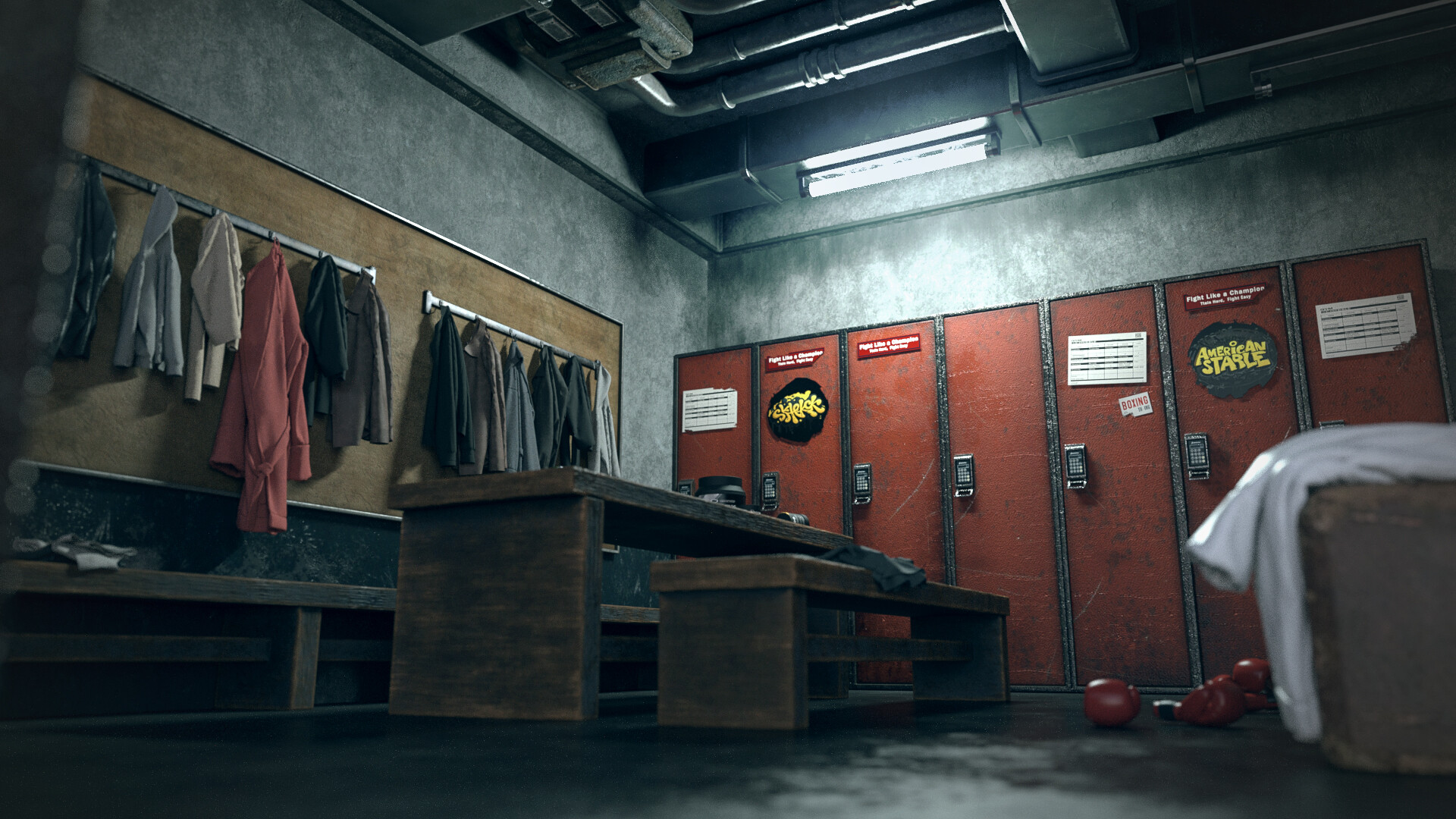 ArtStation - Gym Changing Room