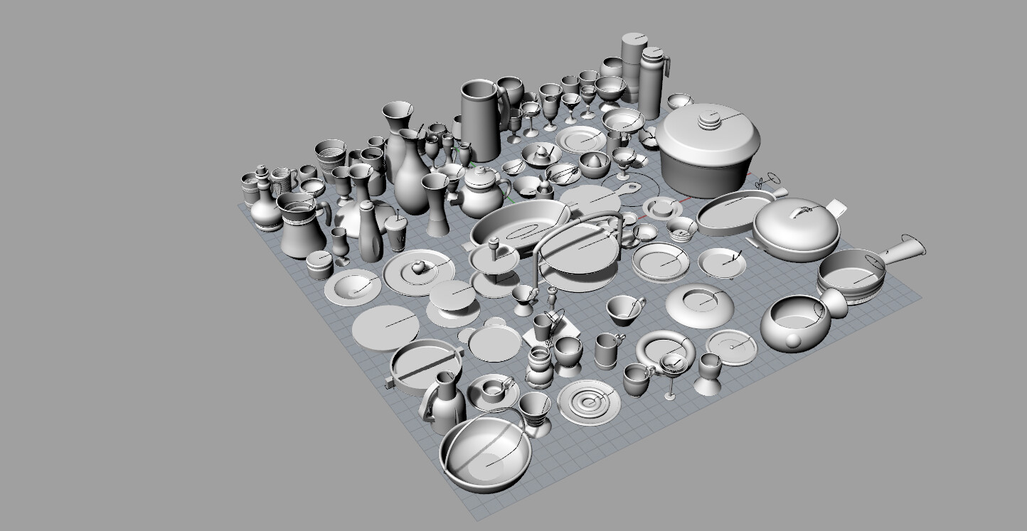 ArtStation - dish modeling