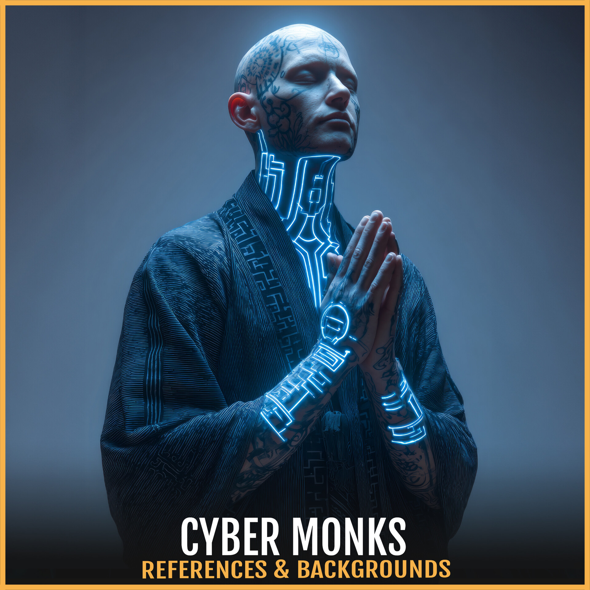 ArtStation - 303 Cyber Monks, Spirituality in the Future