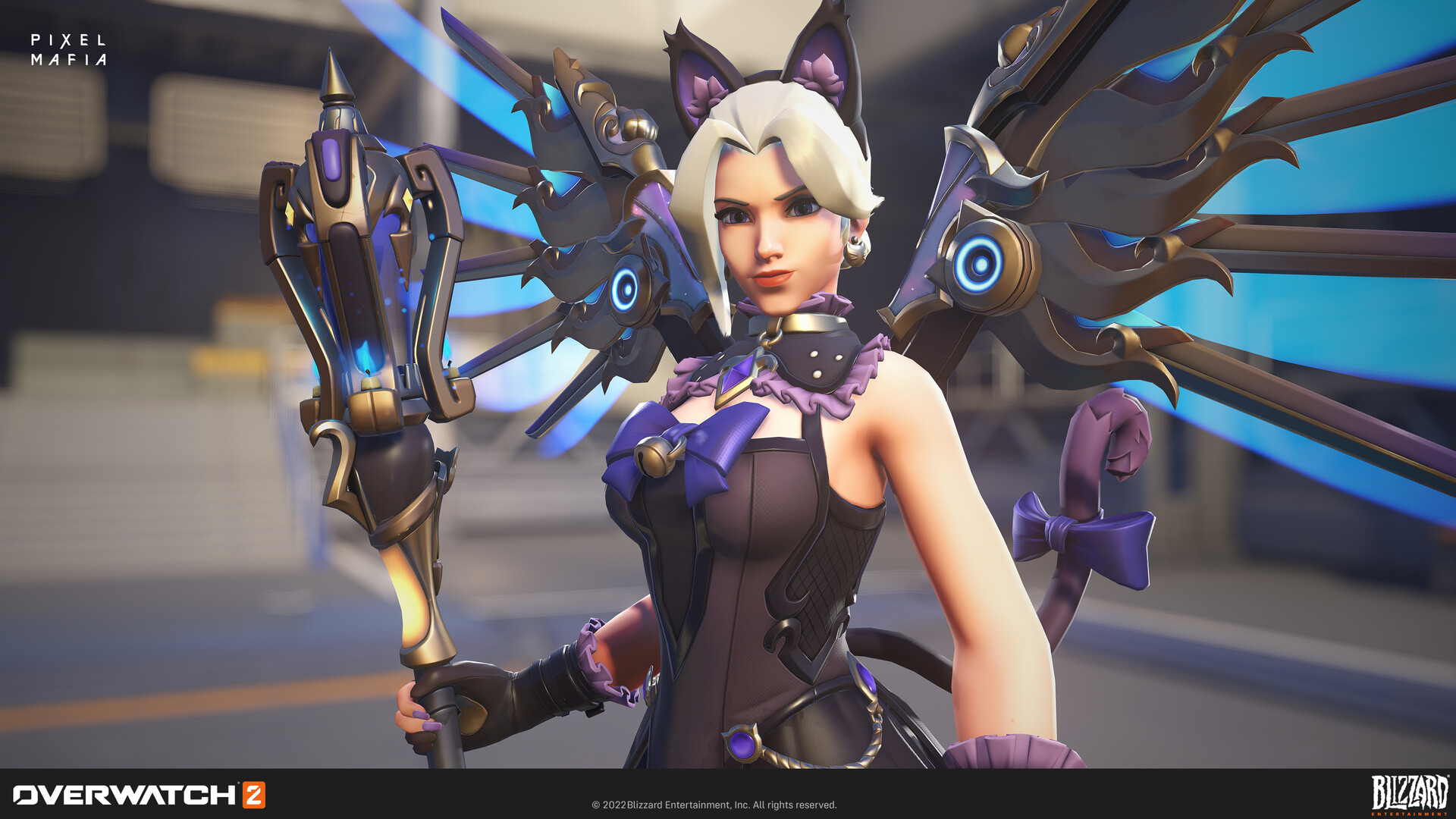 PIXEL MAFIA - OVERWATCH 2 - Mercy Black Cat