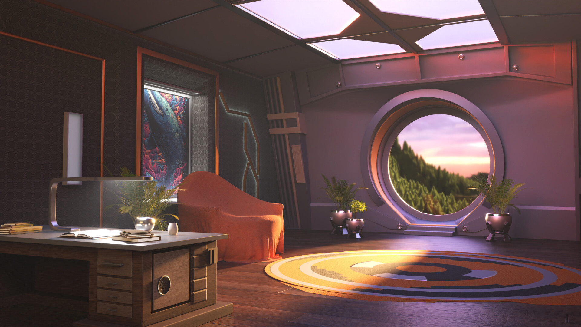 ArtStation - Simple Sci-Fi interior