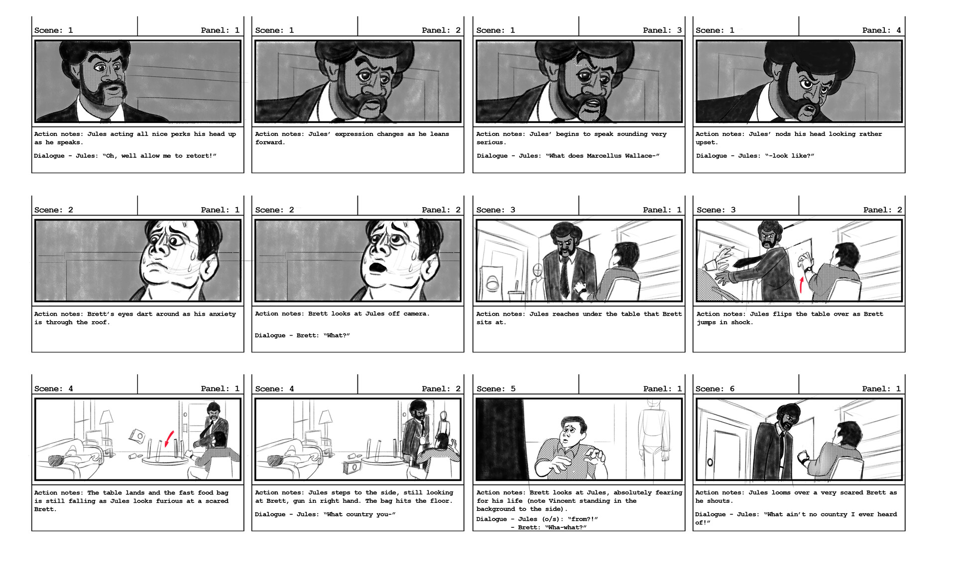 ArtStation - Scene Study - "Pulp Fiction" (Work in Progress)