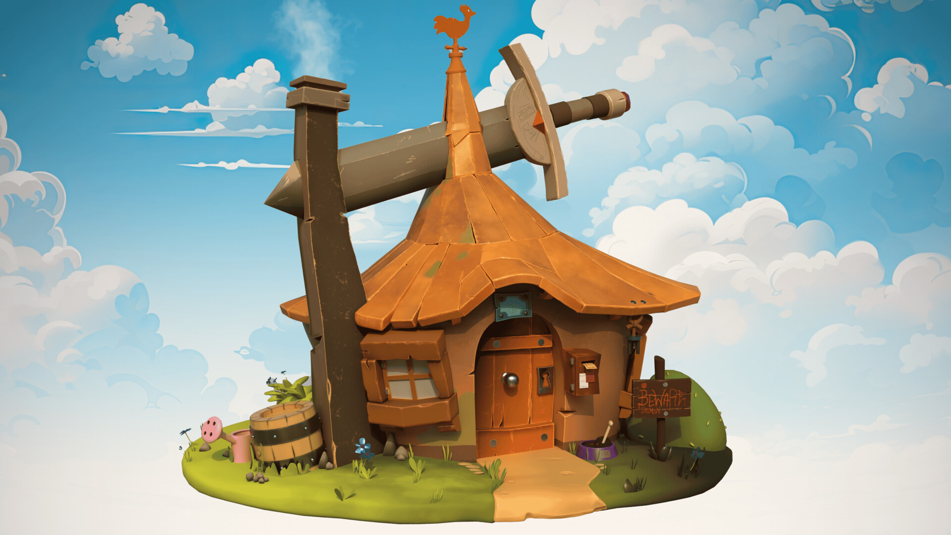 ArtStation - Cartoon House