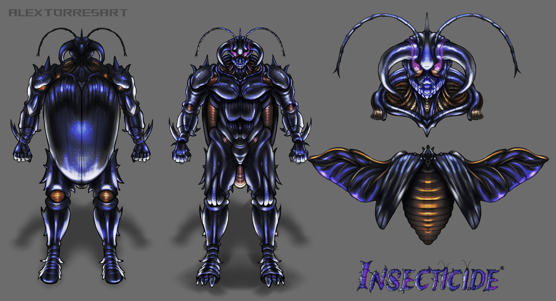 humanoid insect race