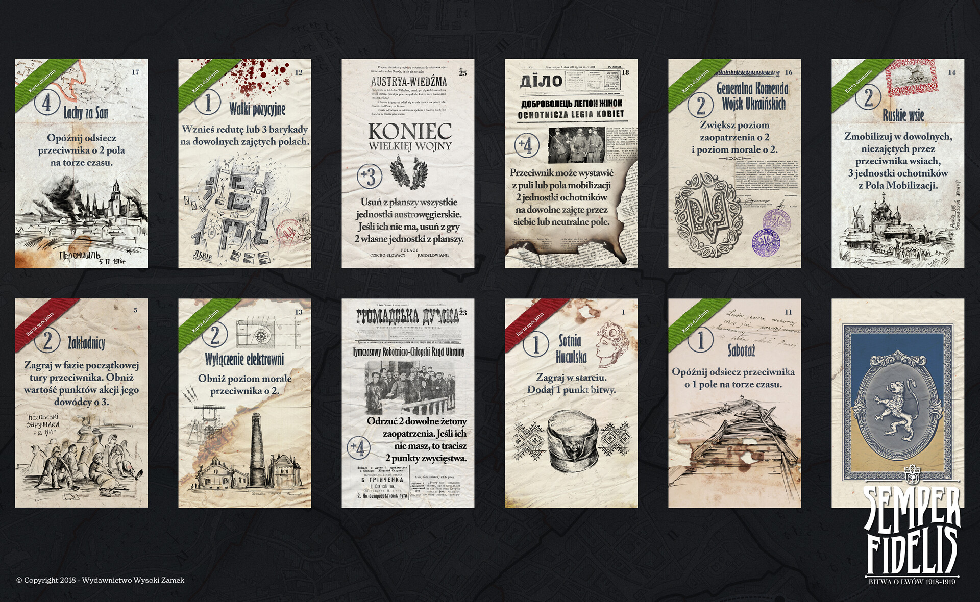 Pawel Kurowski - Semper Fidelis Battle of Lviv 1918-1919 - board game