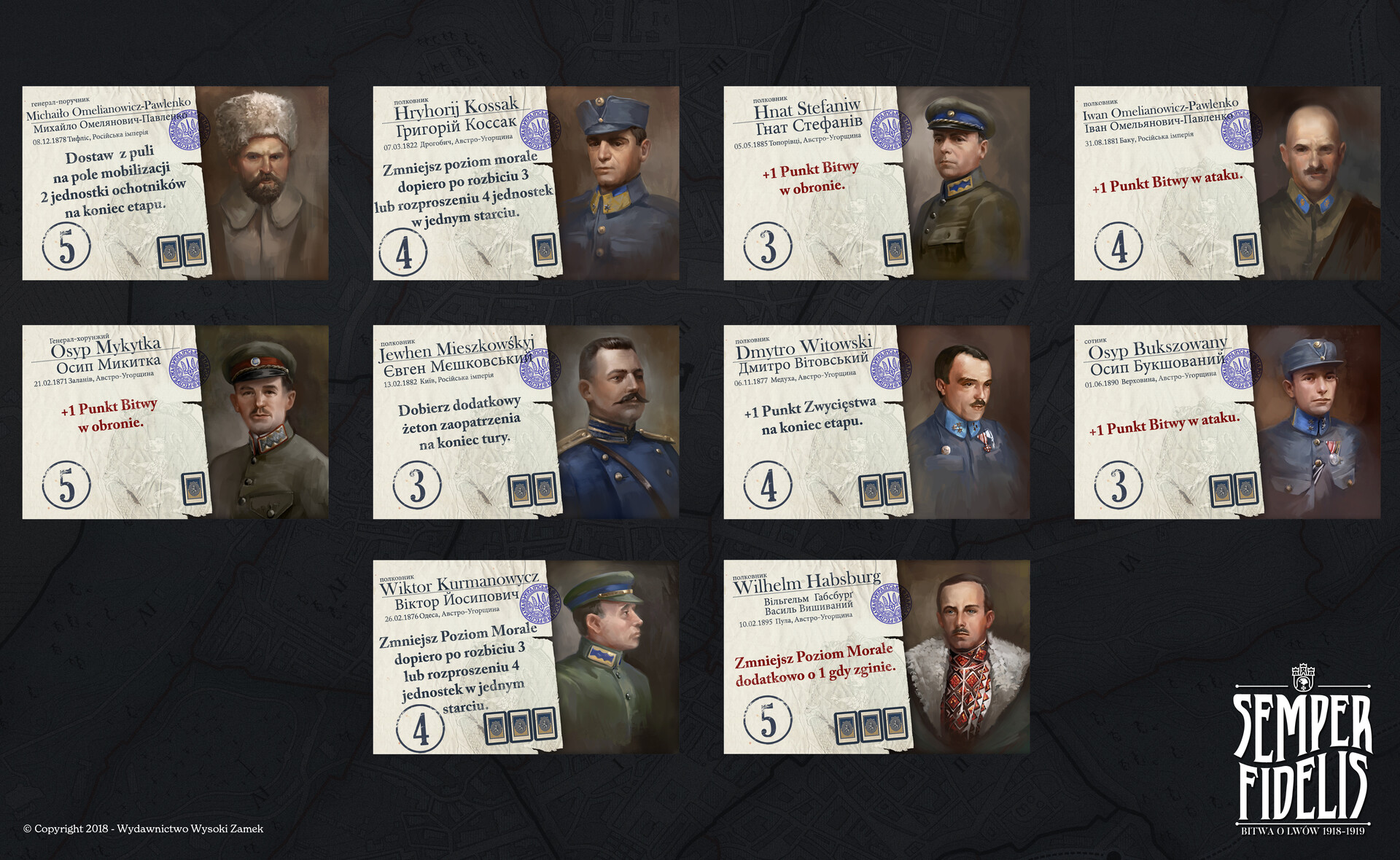 Pawel Kurowski - Semper Fidelis Battle of Lviv 1918-1919 - board game