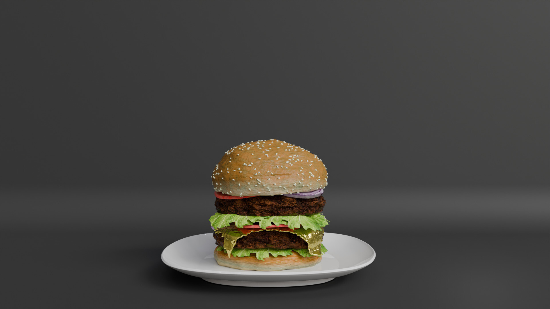 ArtStation - Realistic 3D Cheeseburger with Double Beef Patties – High ...