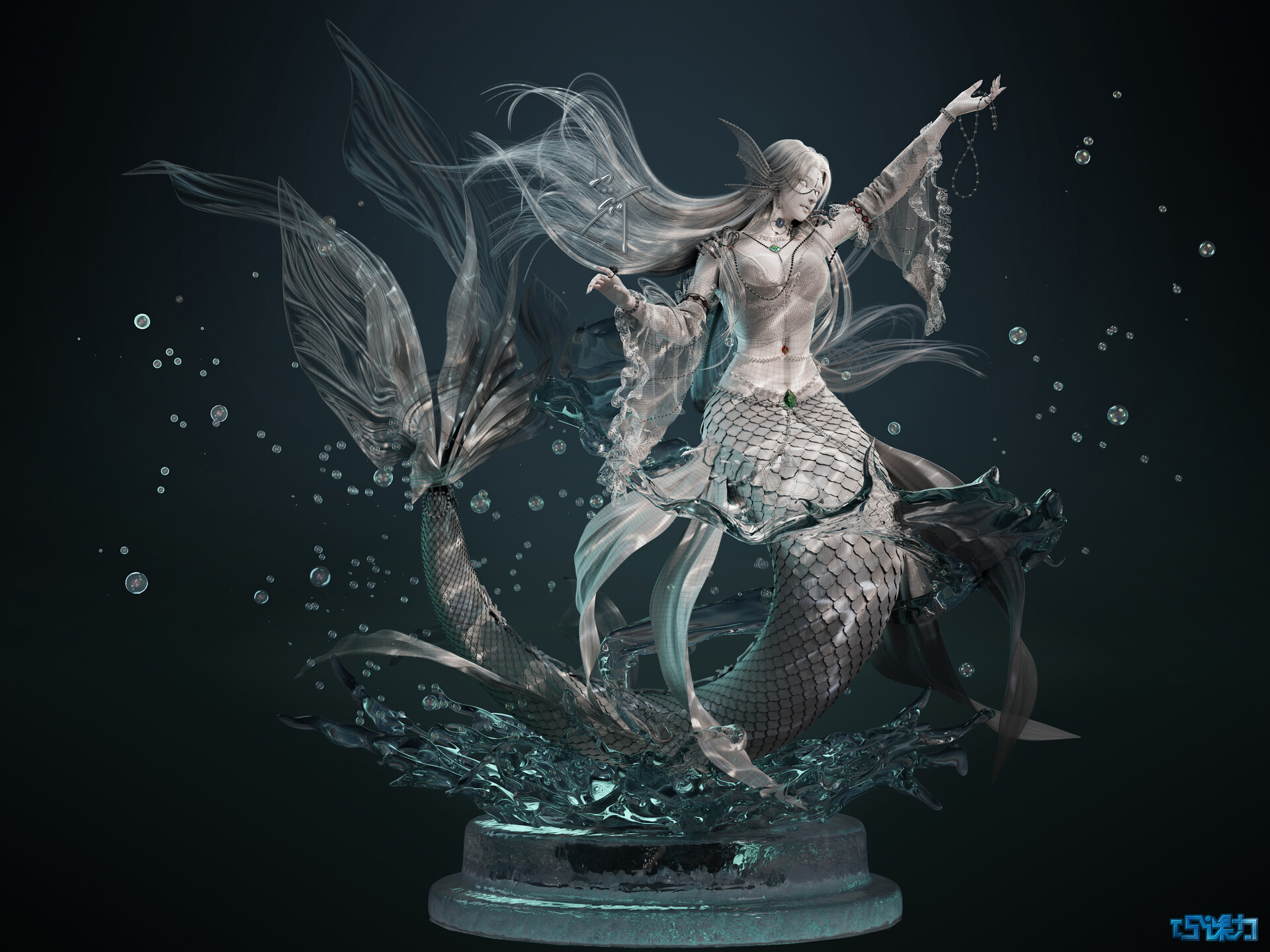 巧课力 CGmomo - 【学员作品】朱迪莎--《鲛》