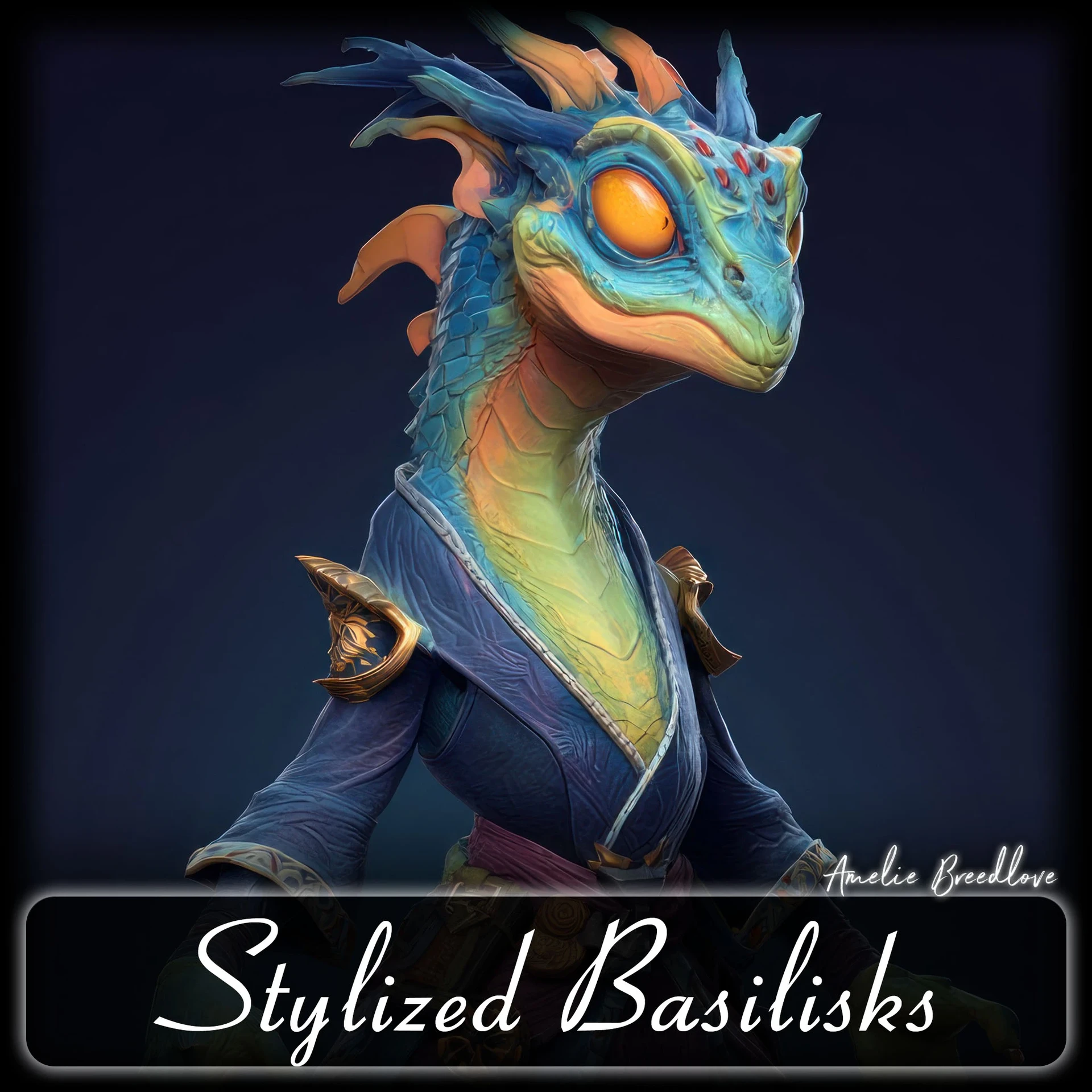ArtStation - 200 Stylized Basilisks Reference Pack | 4K | v.4