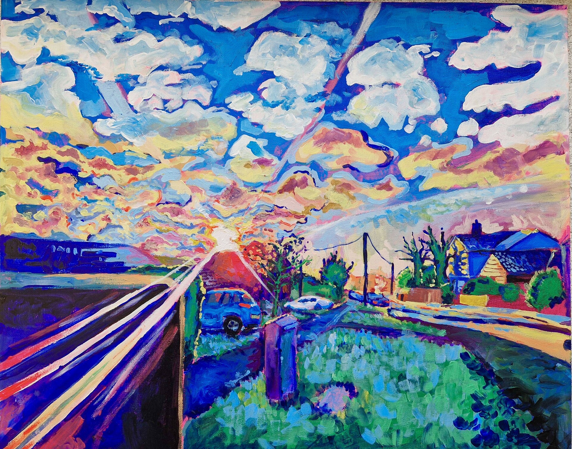 ArtStation - Sunrise painting