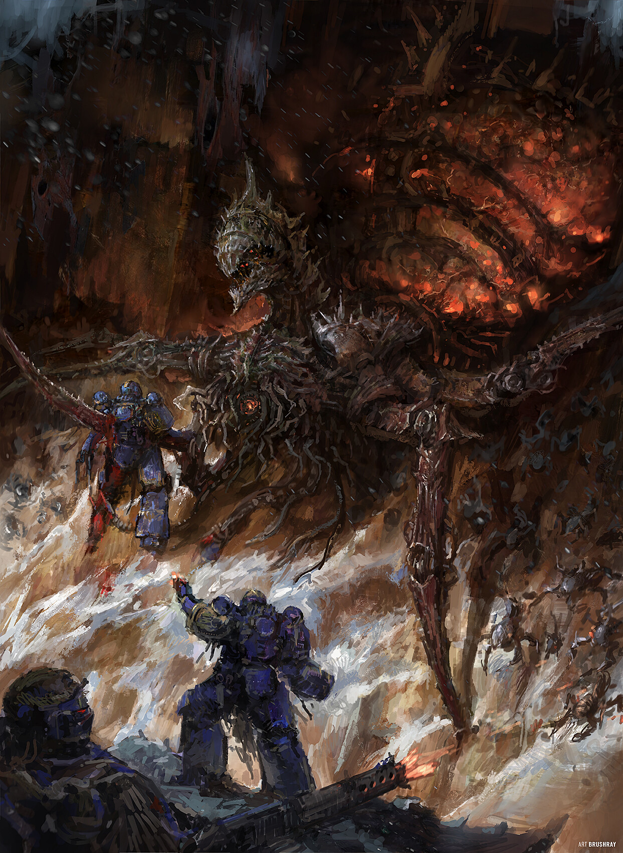 ArtStation - [OC] Dark Mechanicus Broodmother