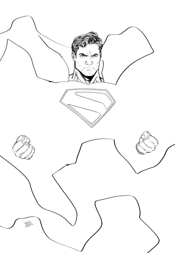 superman coloring pages 2025