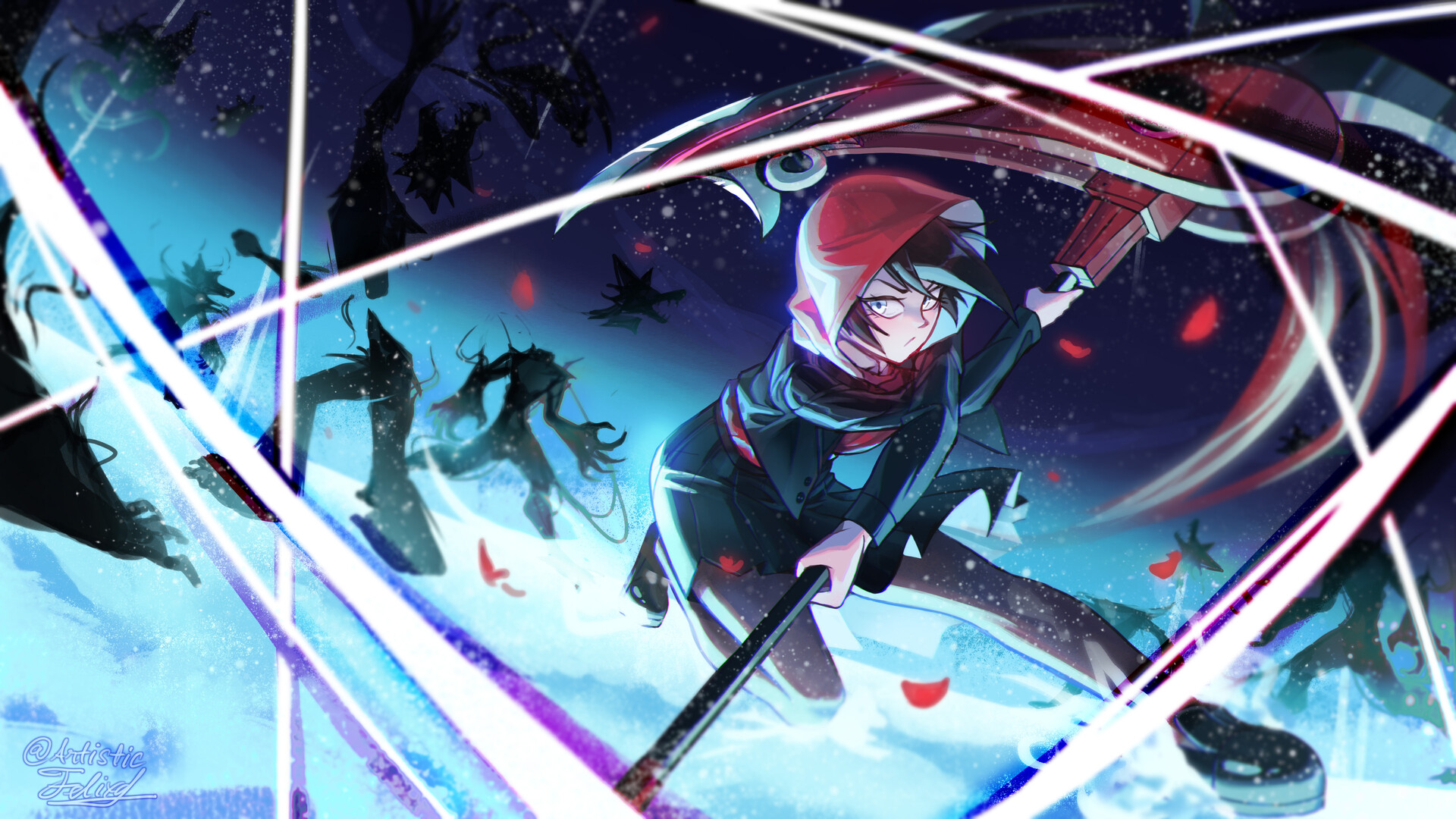 ArtStation - Slashes || Ruby from RWBY