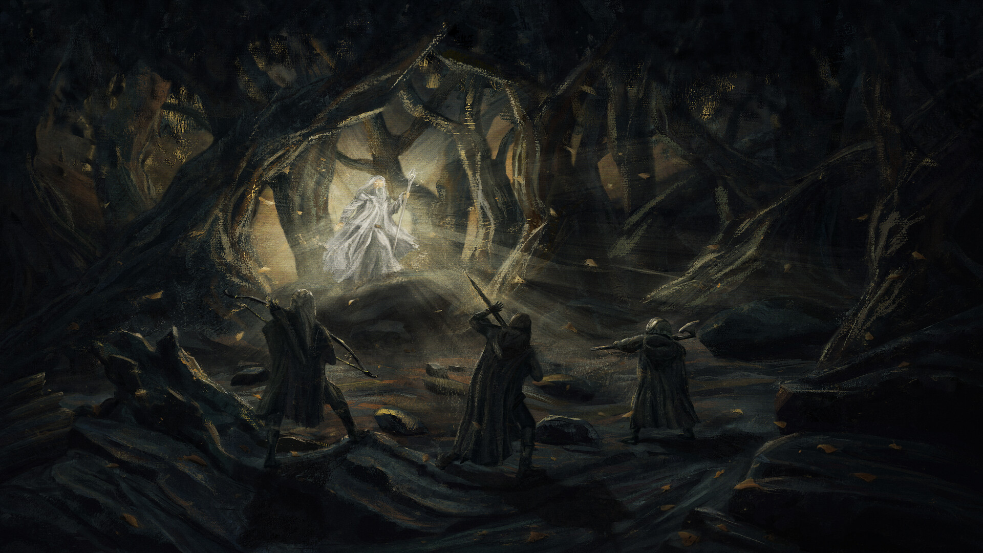 ArtStation - The White Wizard Approaches