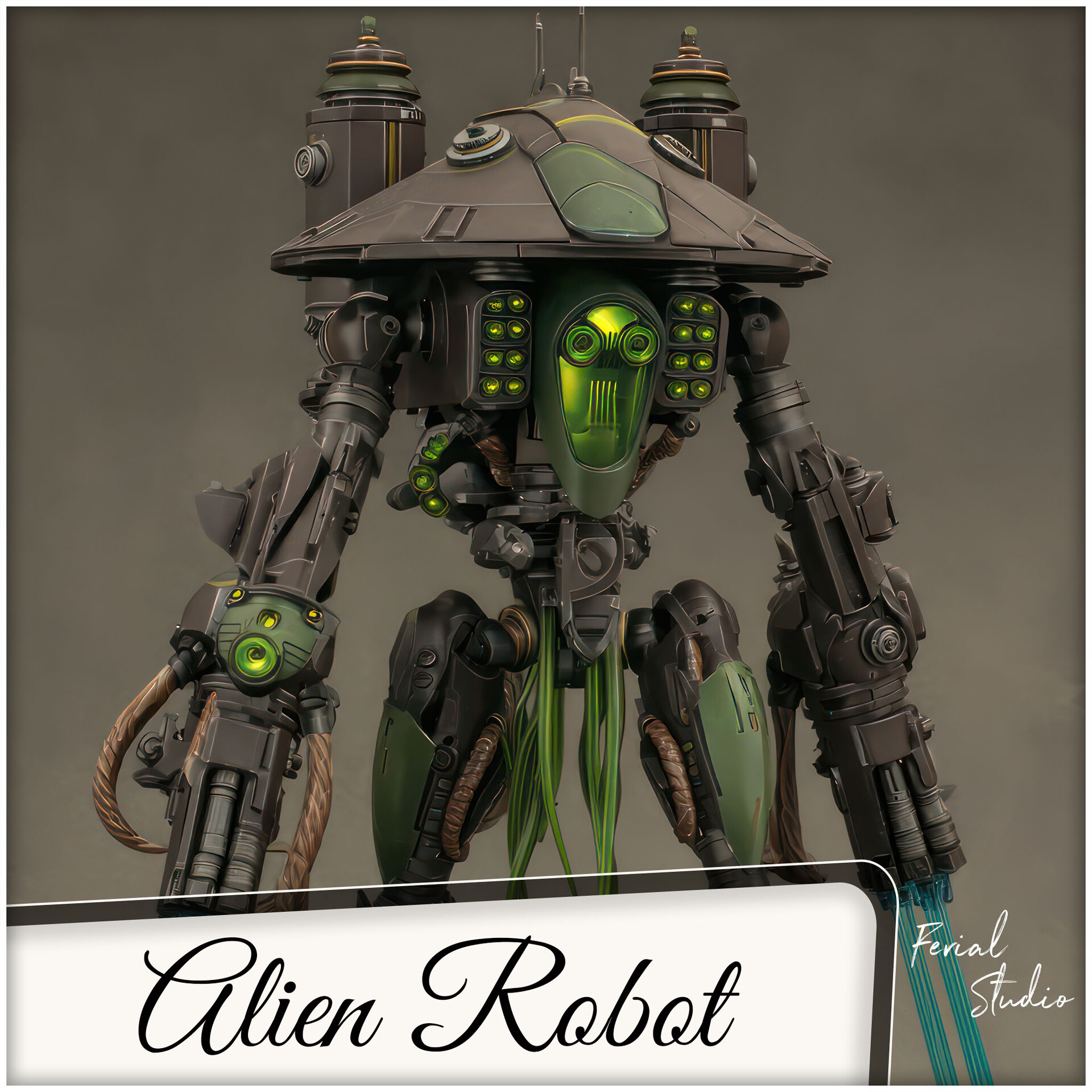 ArtStation - 🔹240 Alien Robot Character Reference Image Pack v.126 |4K|