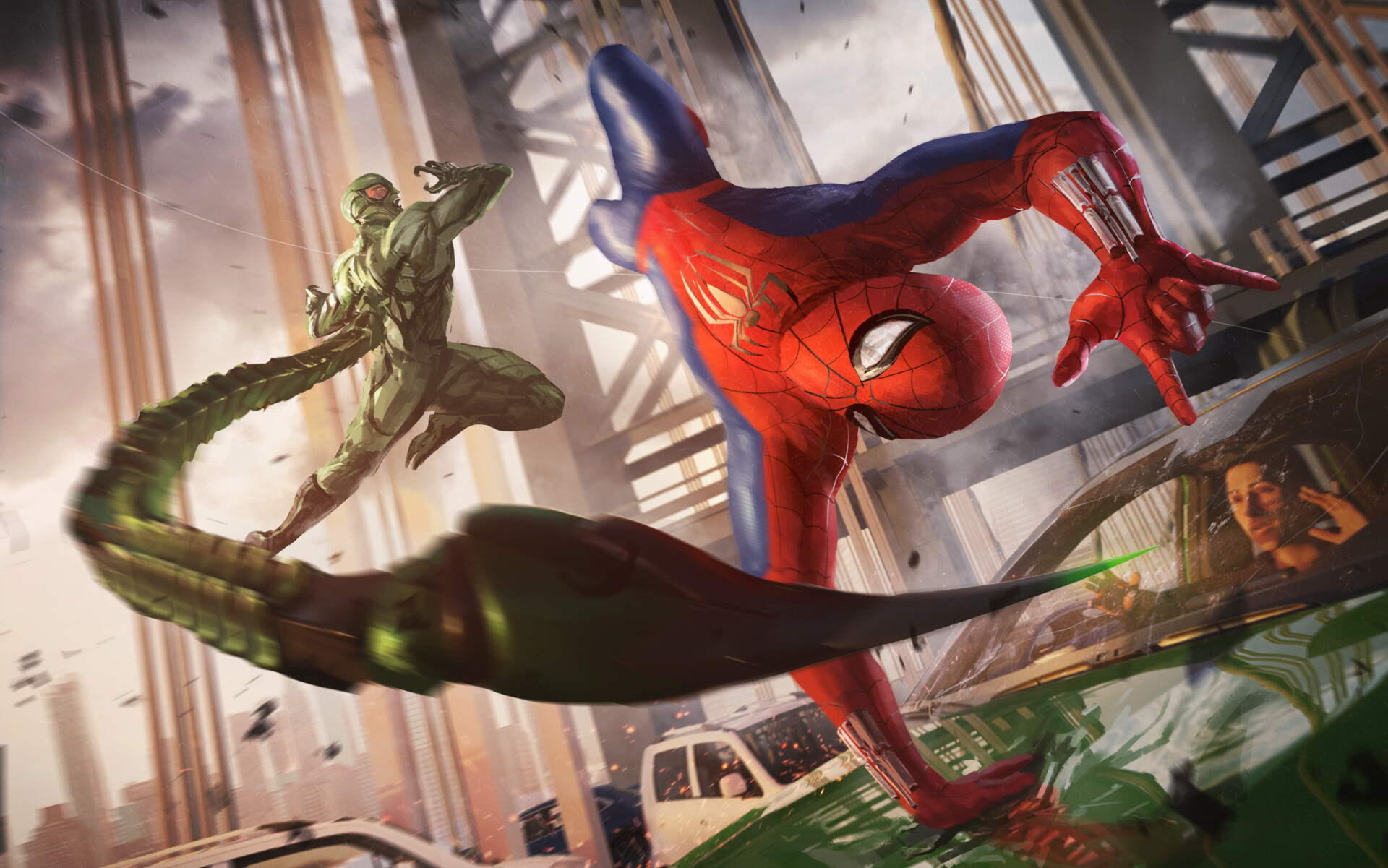ArtStation - Scorpion vs Spidey