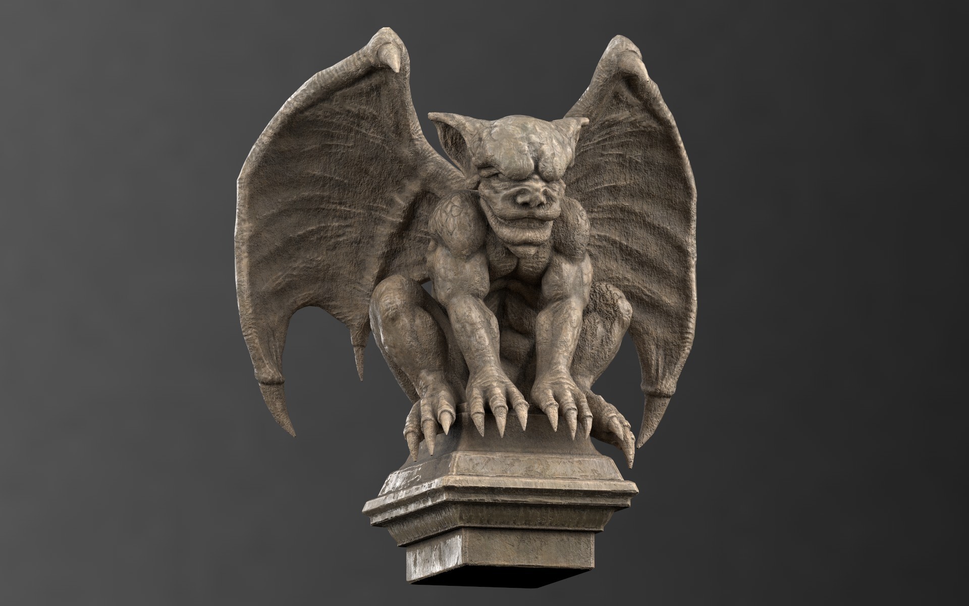 ArtStation - gargoyle UE5 process