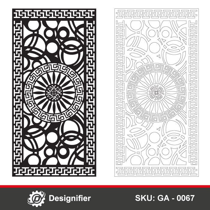 ArtStation - Fantasy Curves Versace Door DXF GA0067