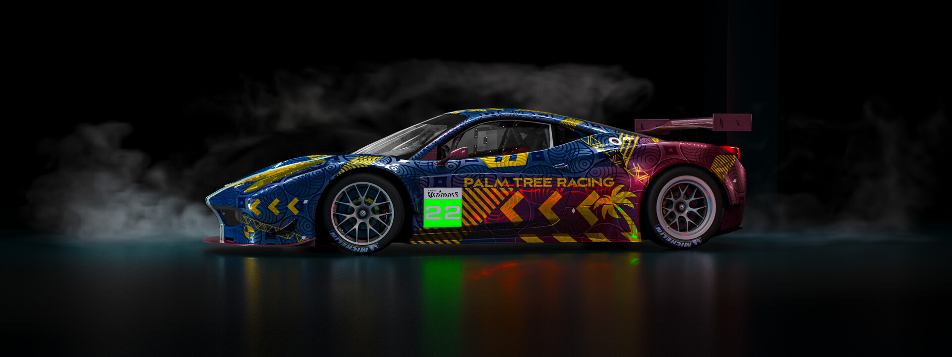 ArtStation - Palm Tree Racing Livery Design - sneak peek