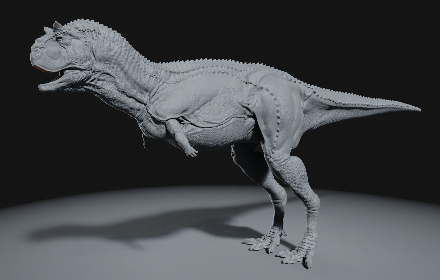 ArtStation - Carnotaurus sculpt detail2
