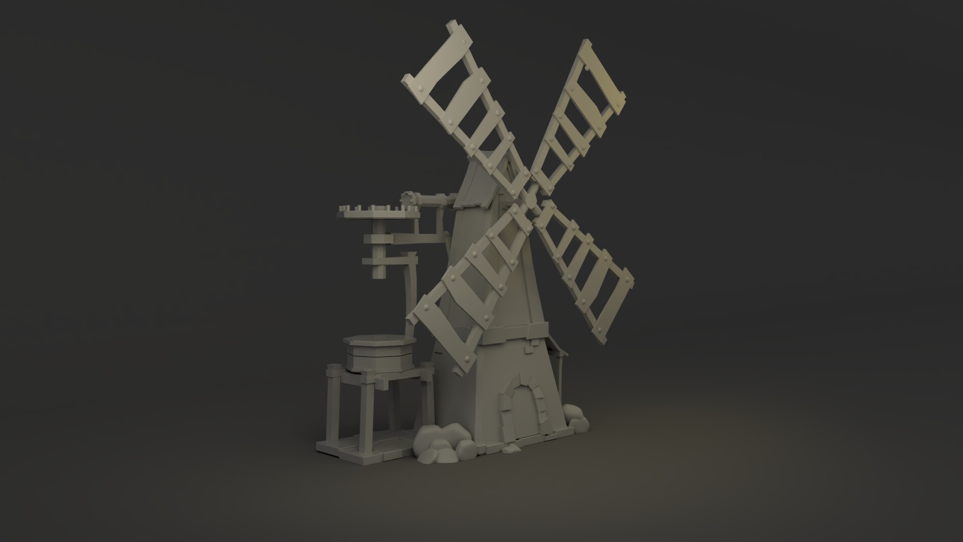 ArtStation - Stylized Windmill Prop For Gaming. Game-Ready Stylized ...