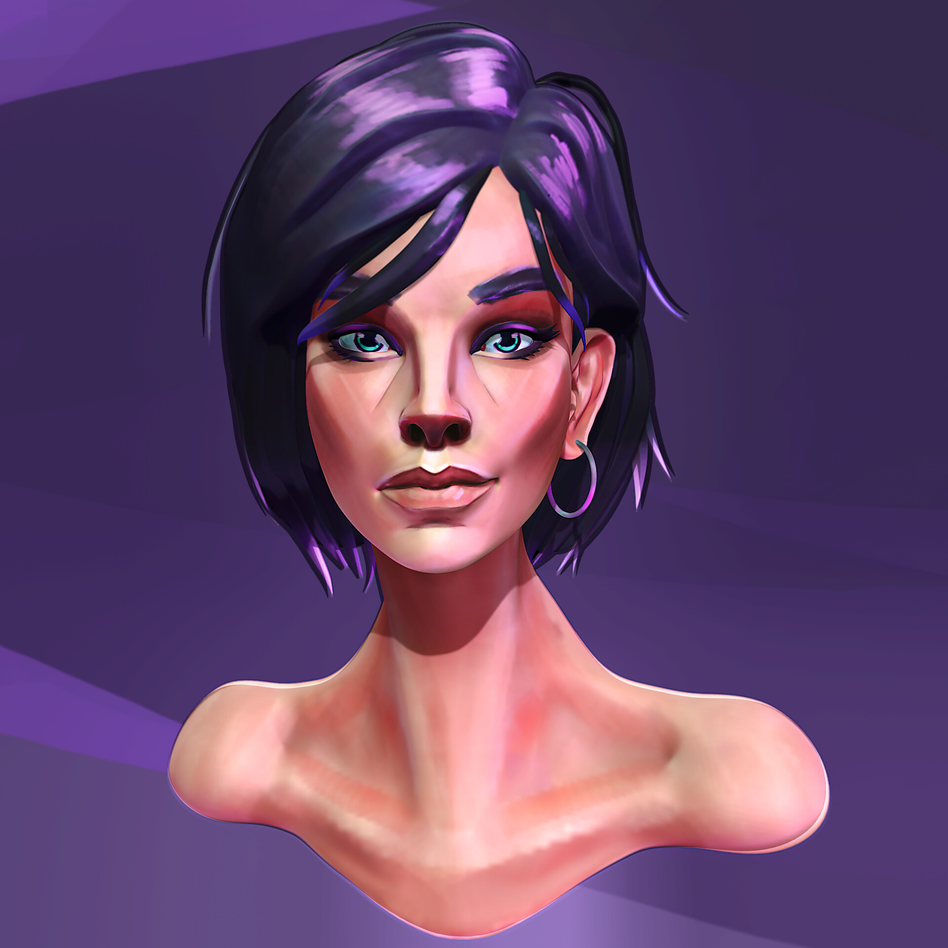 ArtStation - Hand Painted Female