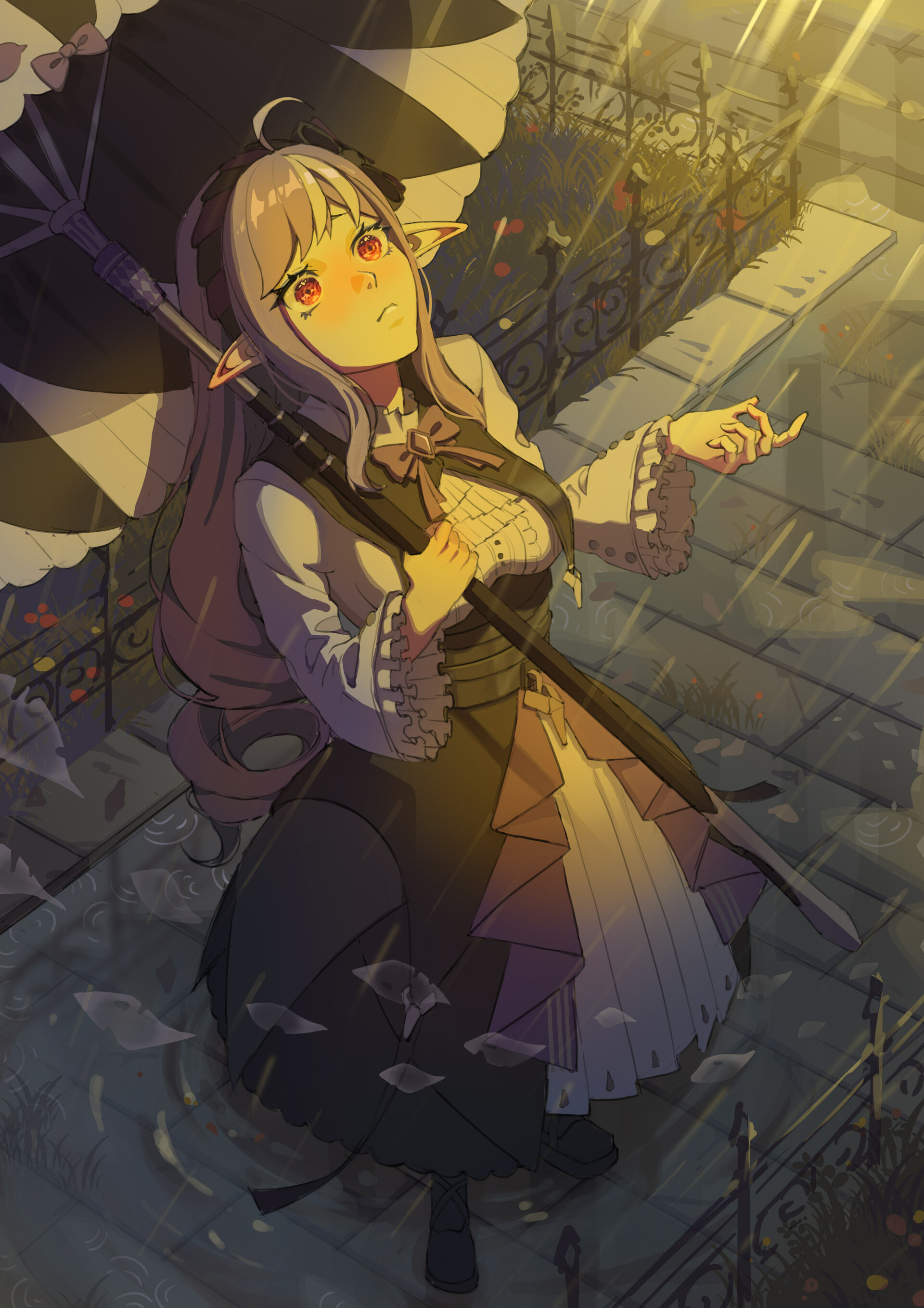 ArtStation - Vivian in rain