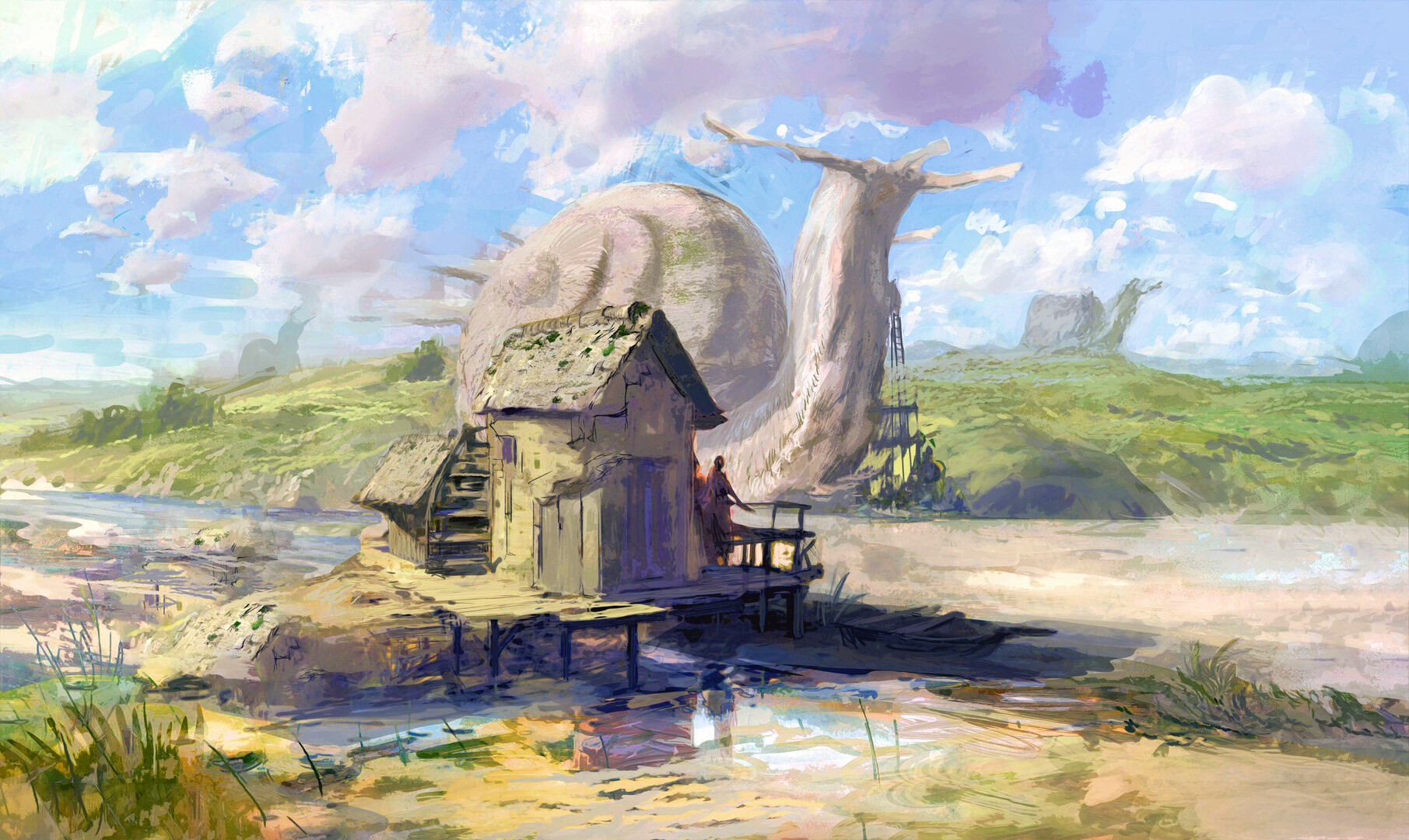 ArtStation - Bug environment worldbuilding sketches