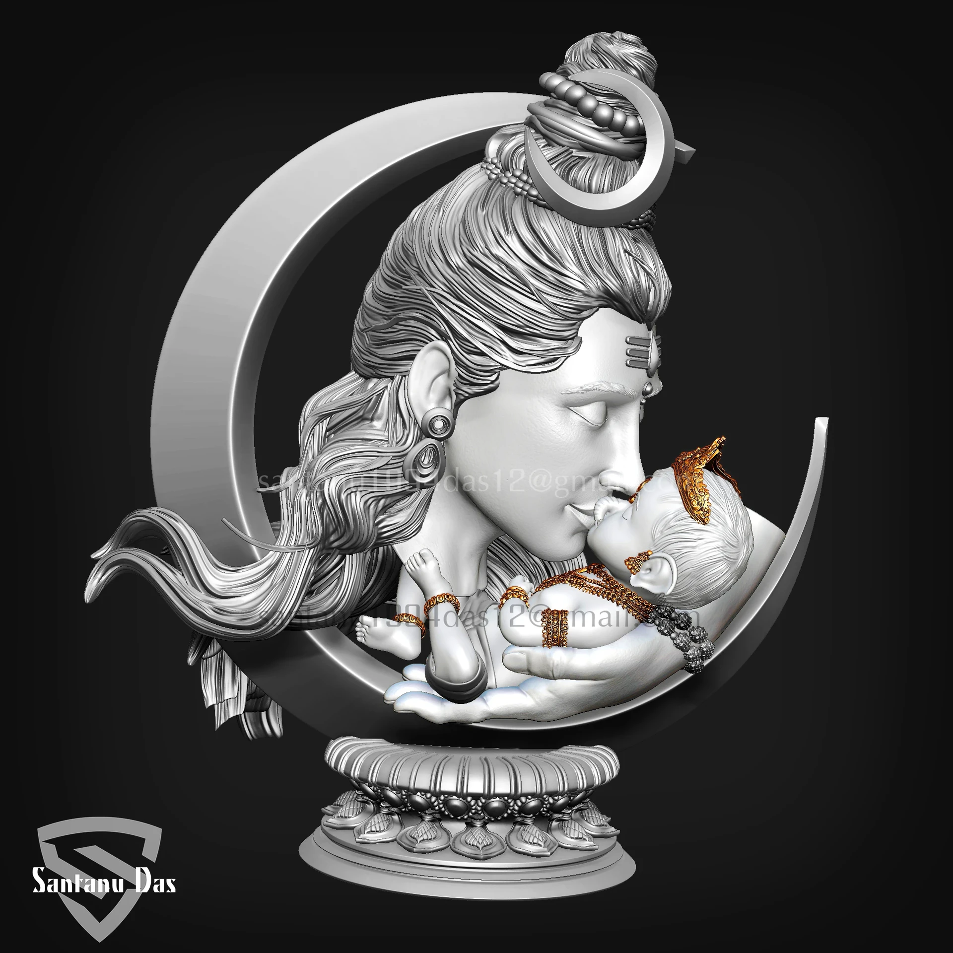 ArtStation - Baby Ganpati Bappa 3d Print