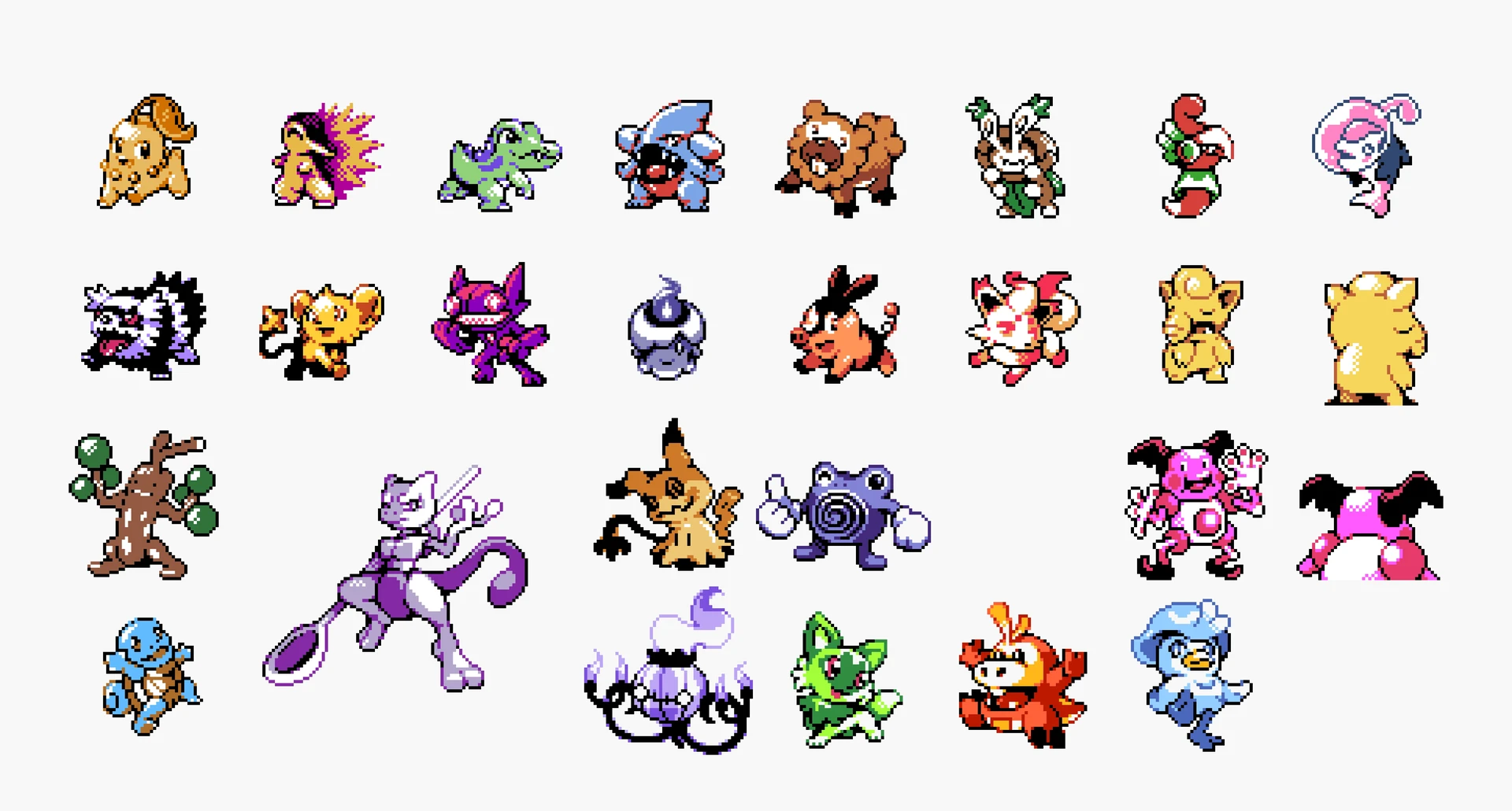 pokemon pixel sprites