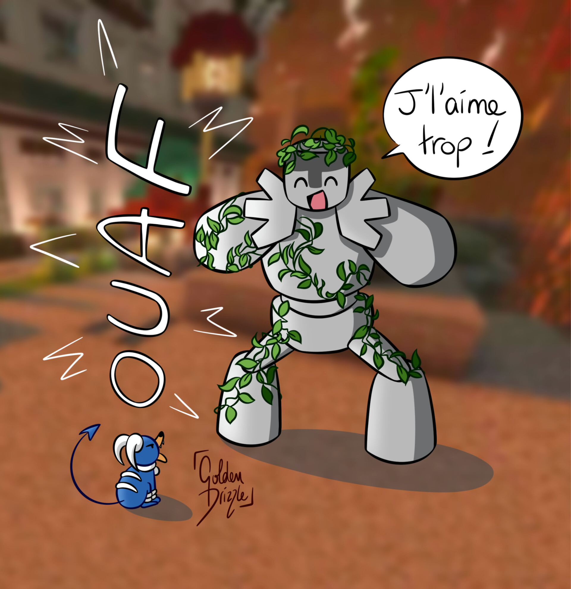 ArtStation - Linca et son micro chien qui aboie fort