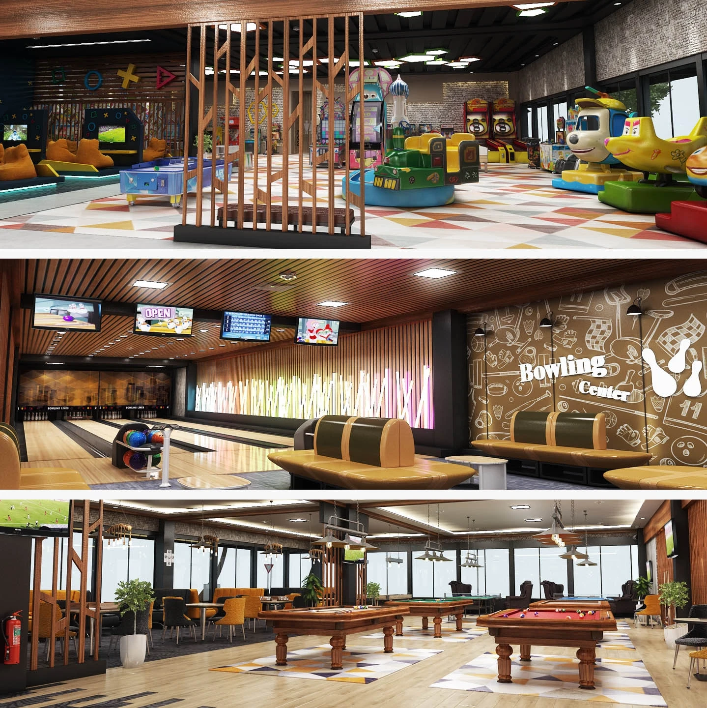 ArtStation - Big Game Center Arcade Game Center