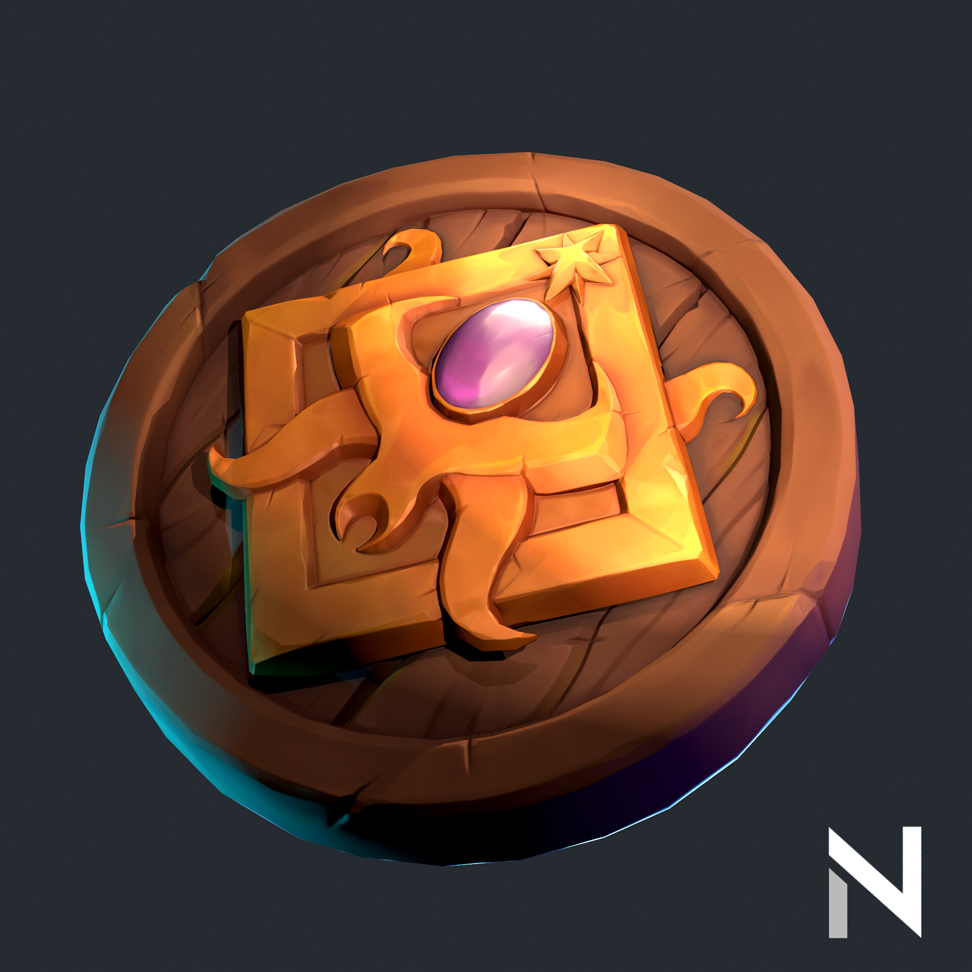 ArtStation - PBR Handpaint coin