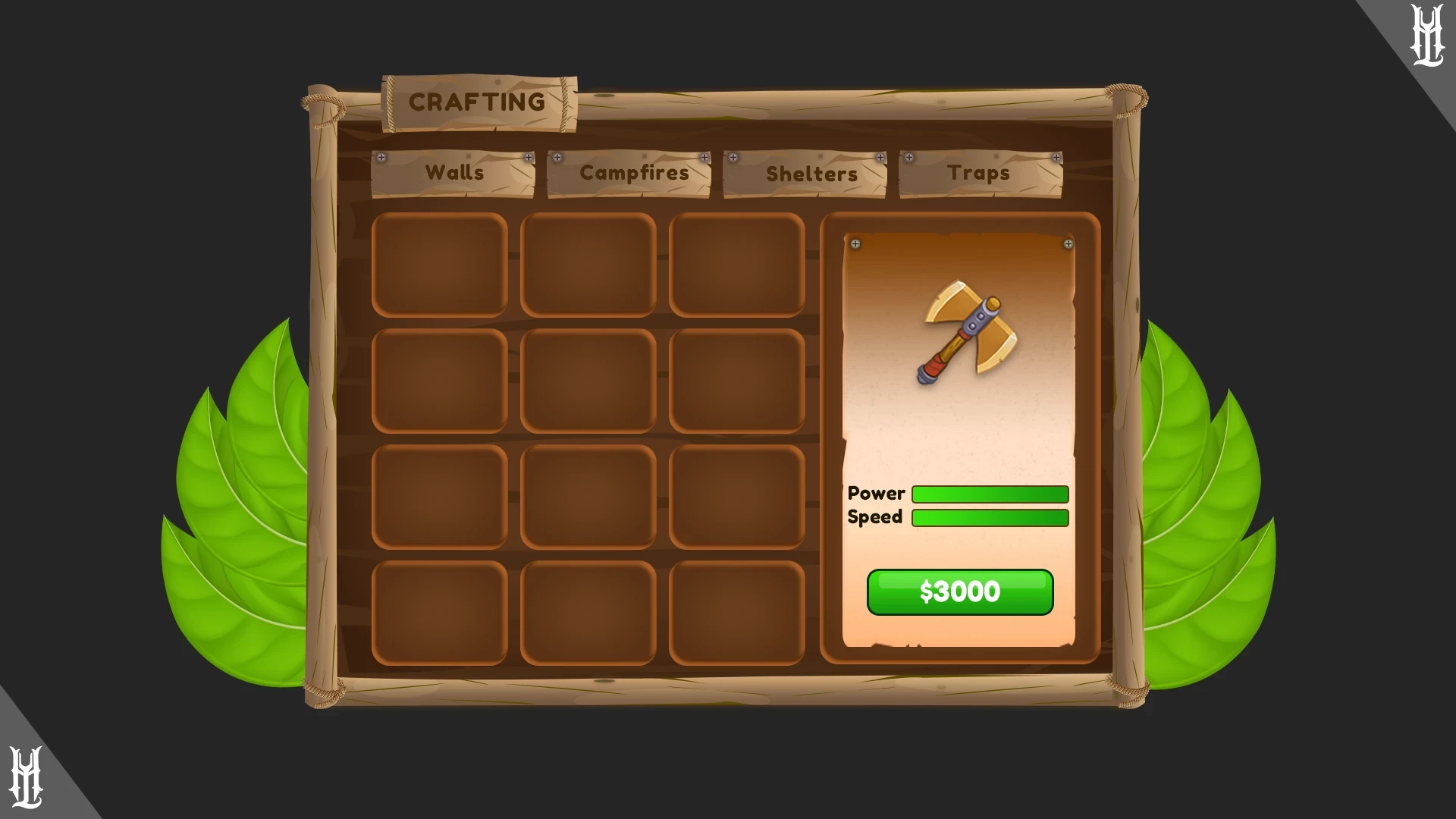 ArtStation - Cartoony Wooden style UI