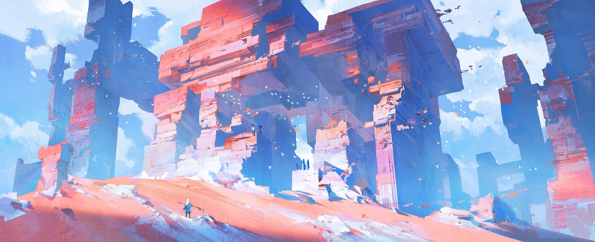 ArtStation - Quarry town's daybreak