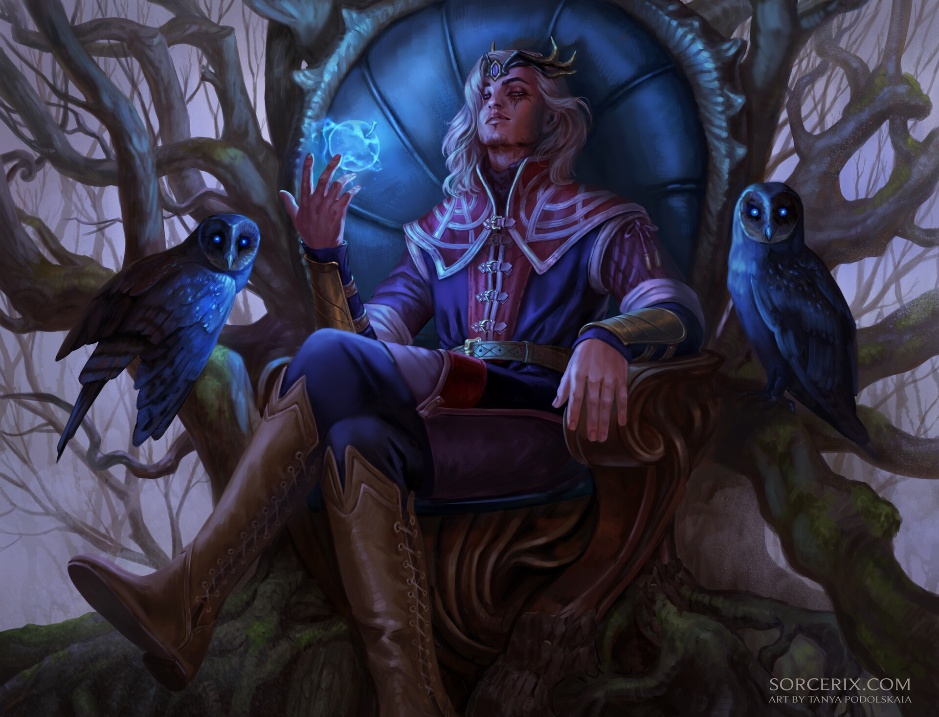 ArtStation - Acheron. The prince of the Fae. Fantasy illustration for ttrpg