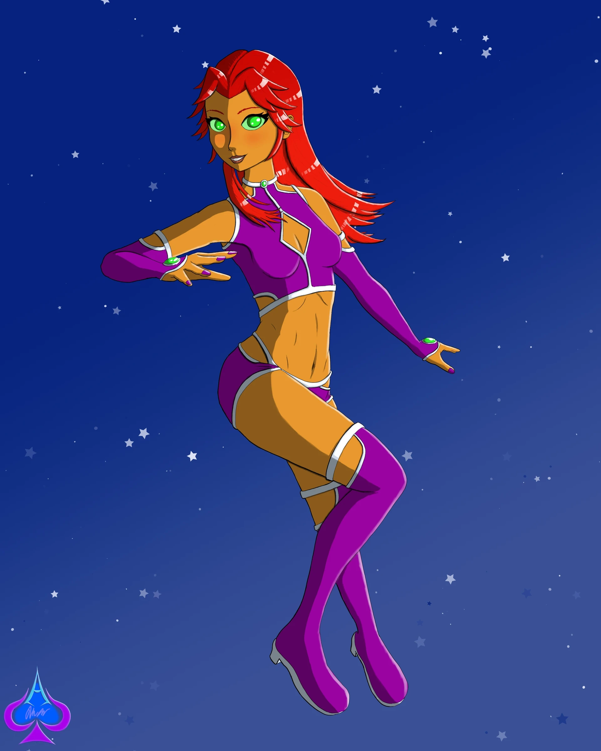 ArtStation - Starfire (Custom Attire) 2025 Redraw + Alt's