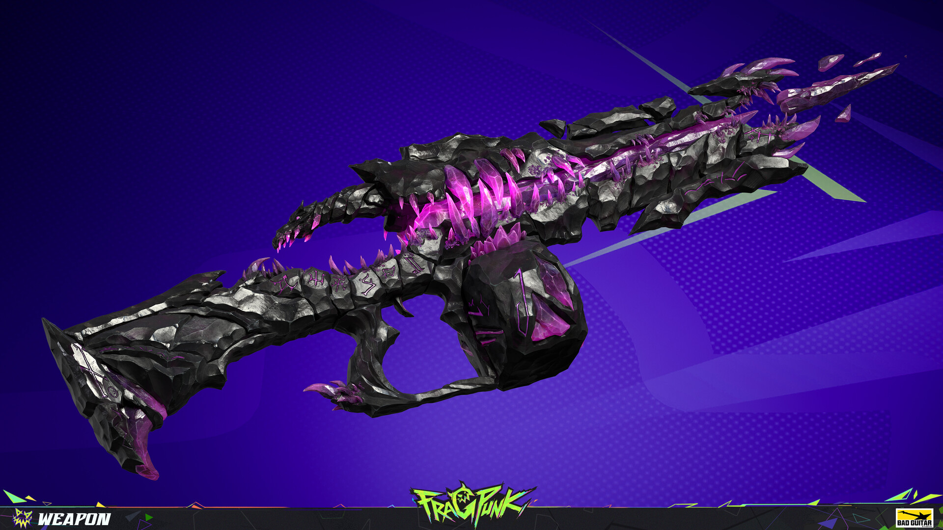 ArtStation - Fragpunk OBSIDIAN DRAGON Weapon Skin and earlier version