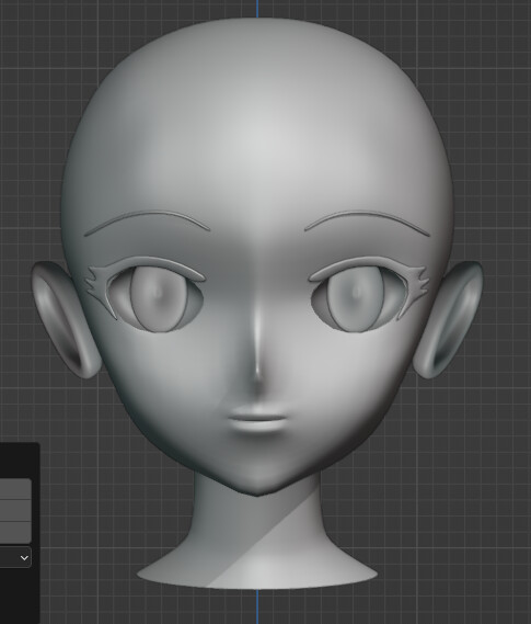 ArtStation - Female Anime character Face