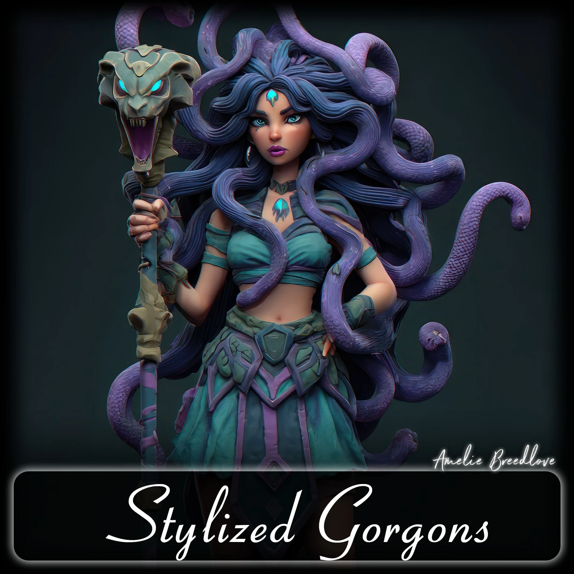 ArtStation - 200 Stylized Gorgons Reference Pack | 4K | v.36