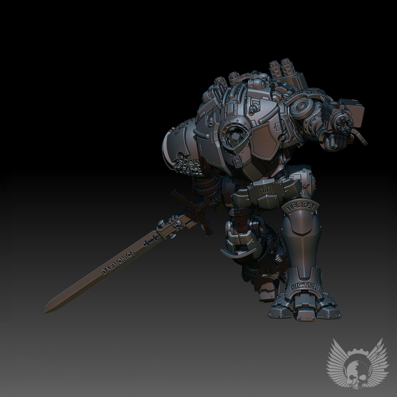 ArtStation - Saturnine Dreadknight - Miniature Conversion Kit