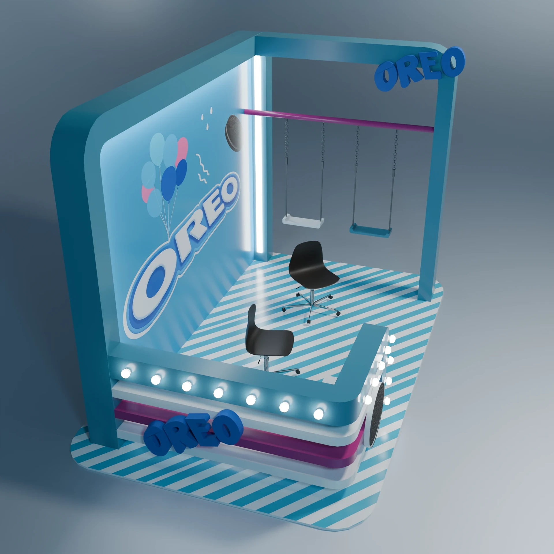 ArtStation - Oreo Themed booth design